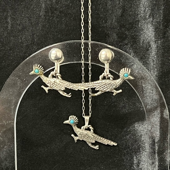 Unbranded | Jewelry | Vintage Sterling Silver Roadrunner Earrings ...